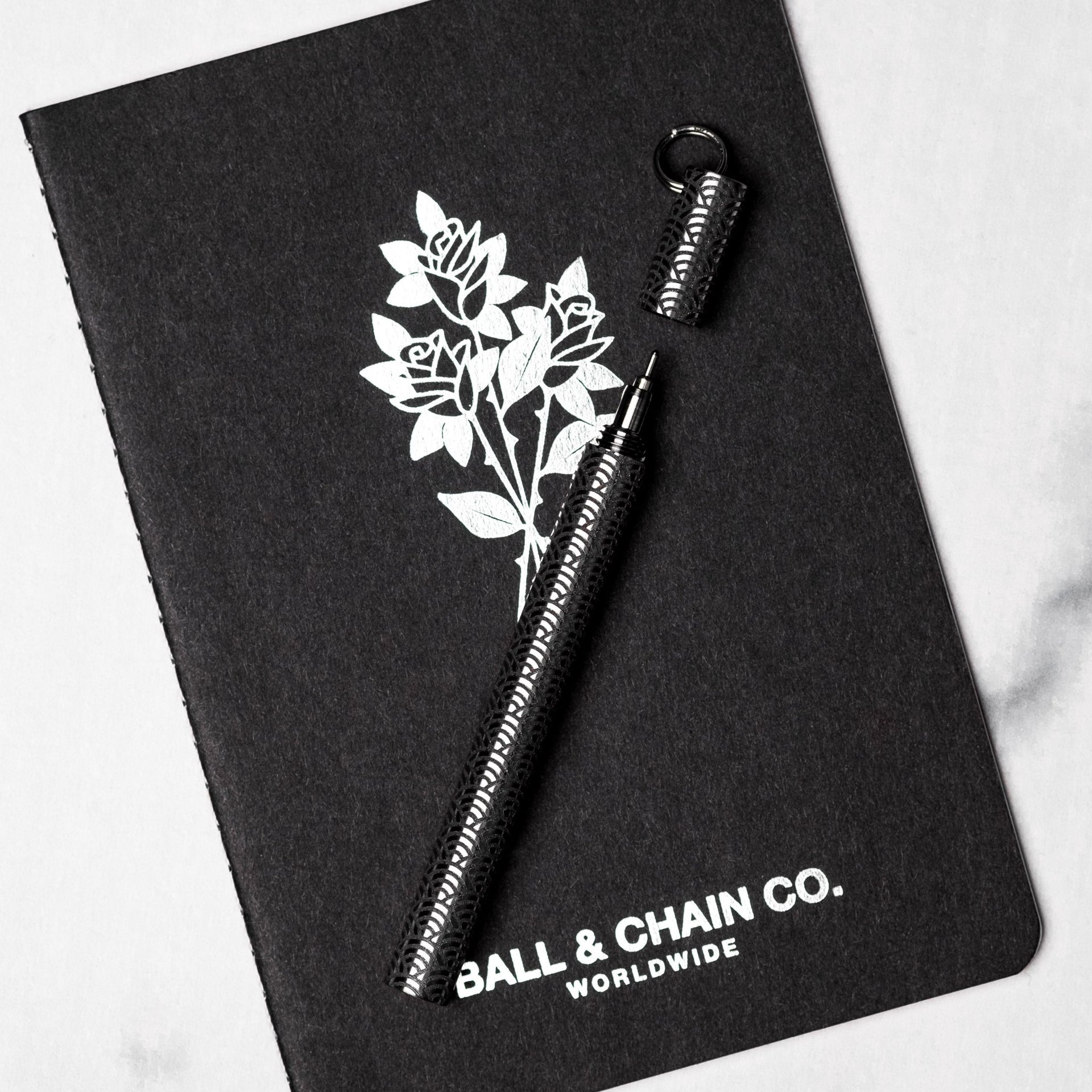 Blank Forces x URBAN CHROMA Titanium EDC Ink Keychain Pen - Seigaiha ...