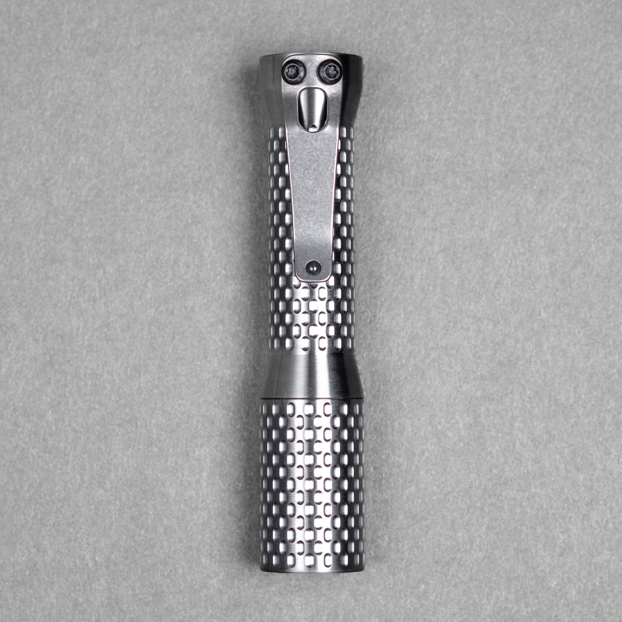 Dawson Machine Craft Divot Slim Flashlight - Satin Titanium (Custom) – URBAN EDC®
