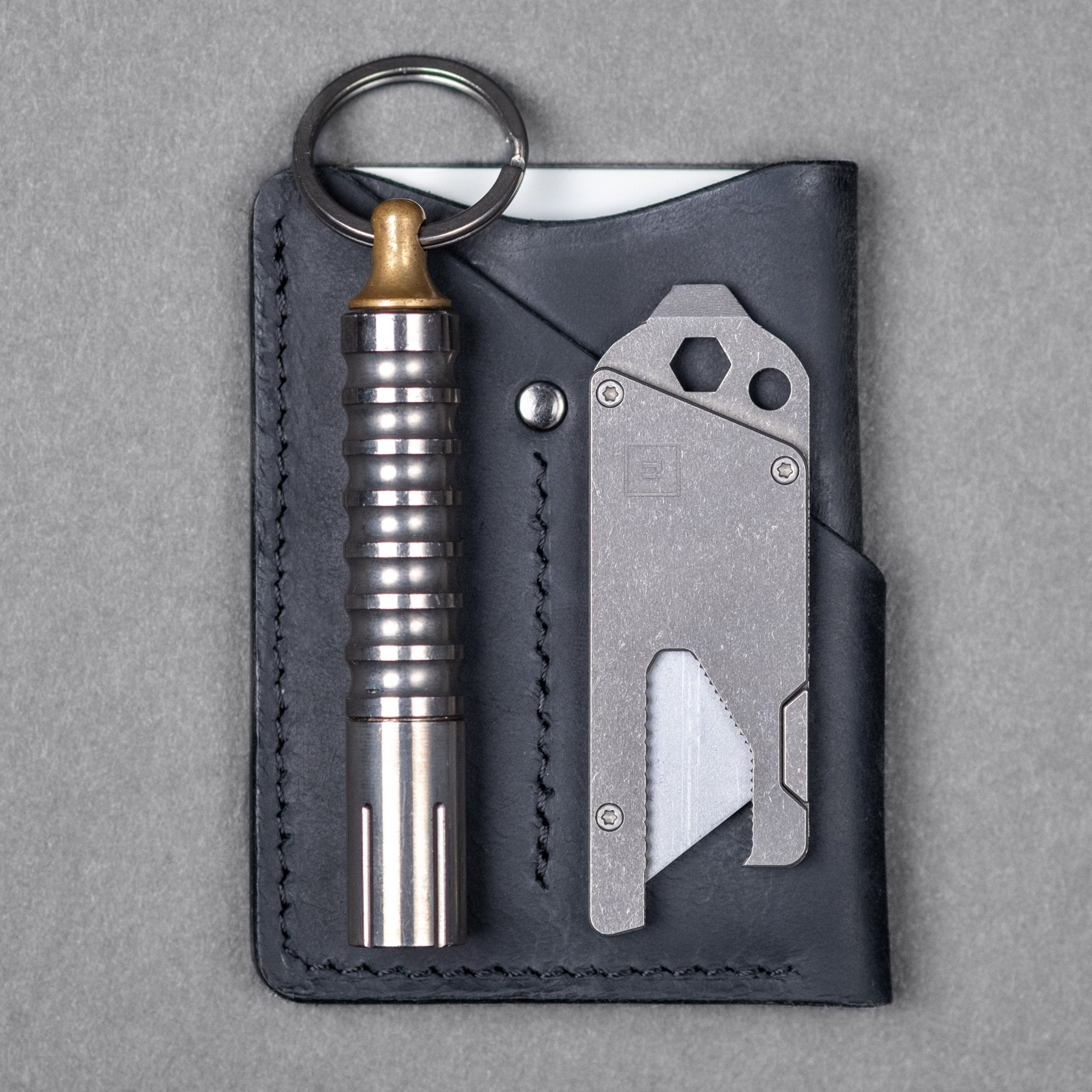 Lex Wallet - Black Full-Grain Buffalo Leather – URBAN EDC®