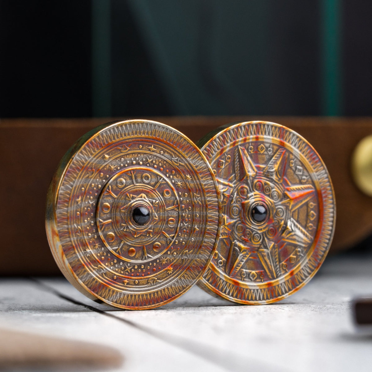 Astronomer Double Spinning Coin - Mokume – URBAN EDC®