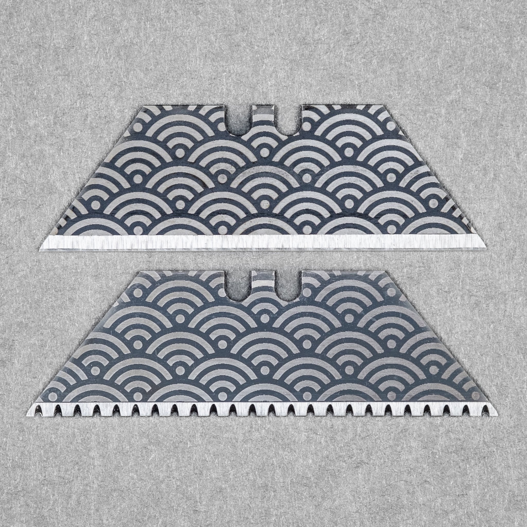 Exceed Designs x URBAN Black Seigaiha Utility Blades – URBAN EDC®