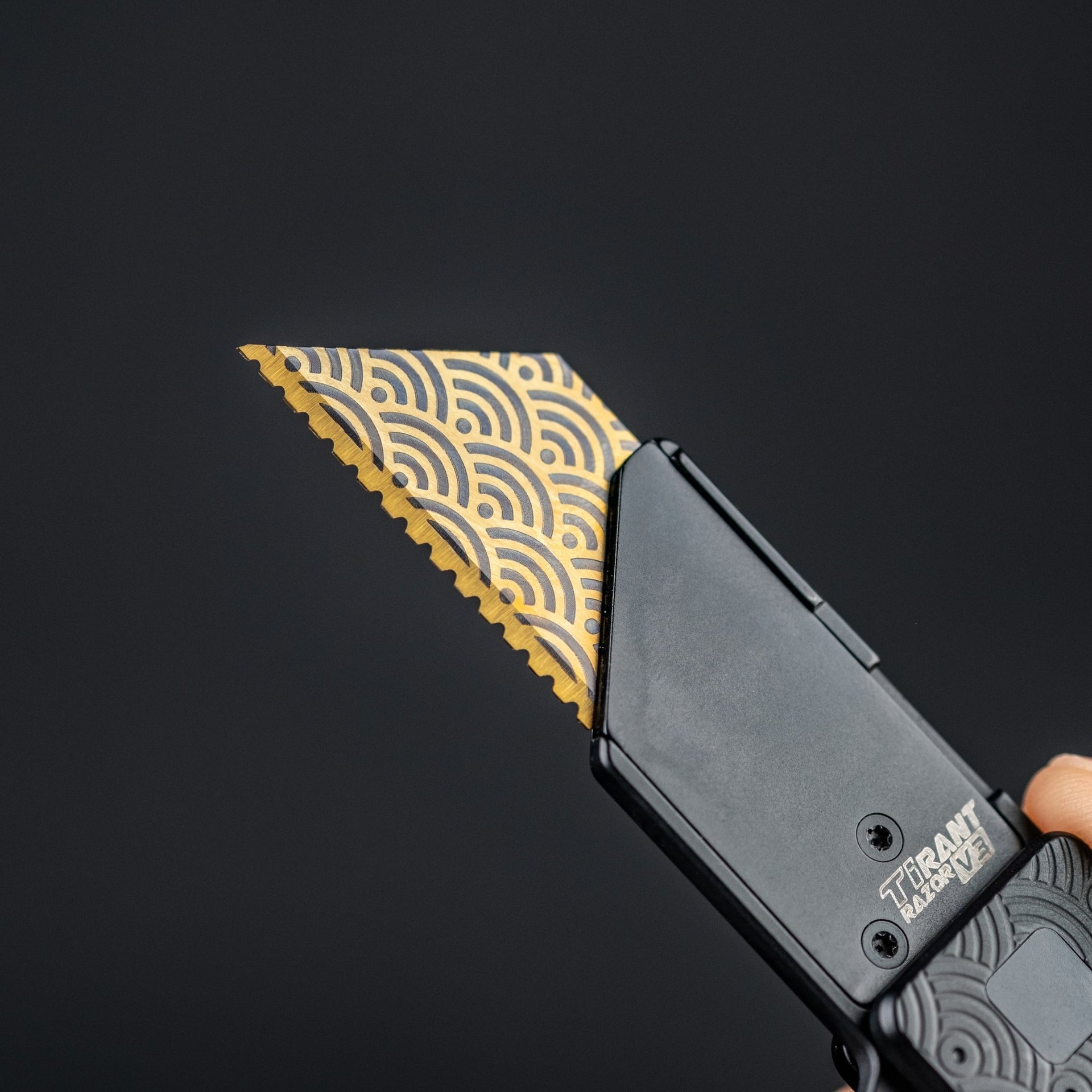 Exceed Designs x URBAN Gold Seigaiha Utility Blades – URBAN EDC®