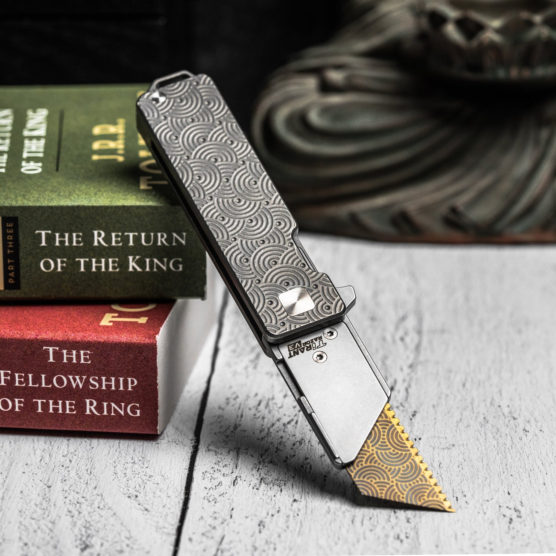 Exceed Designs x URBAN TiRant Razor V3 - Chaos Seigaiha – URBAN EDC®