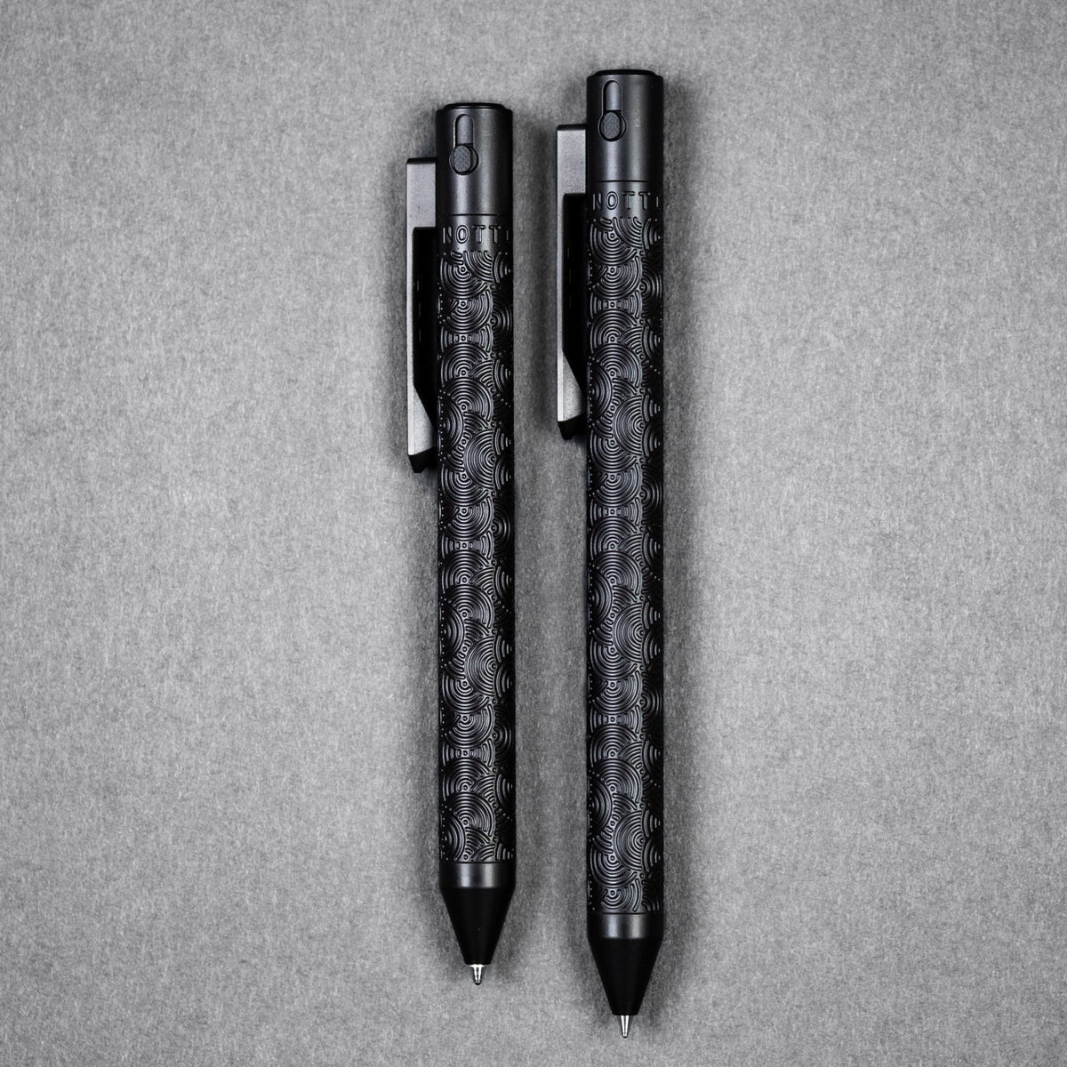 Nottingham Tactical x URBAN TiButton Single Lock Pen - Black Ti Cerako ...