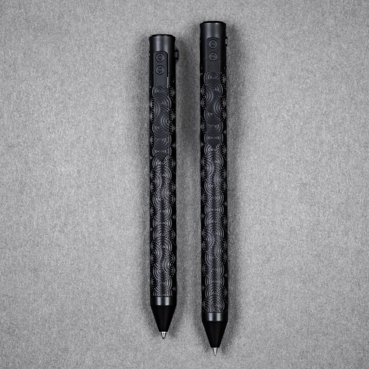 Nottingham Tactical x URBAN TiButton Single Lock Pen - Black Ti Cerako ...