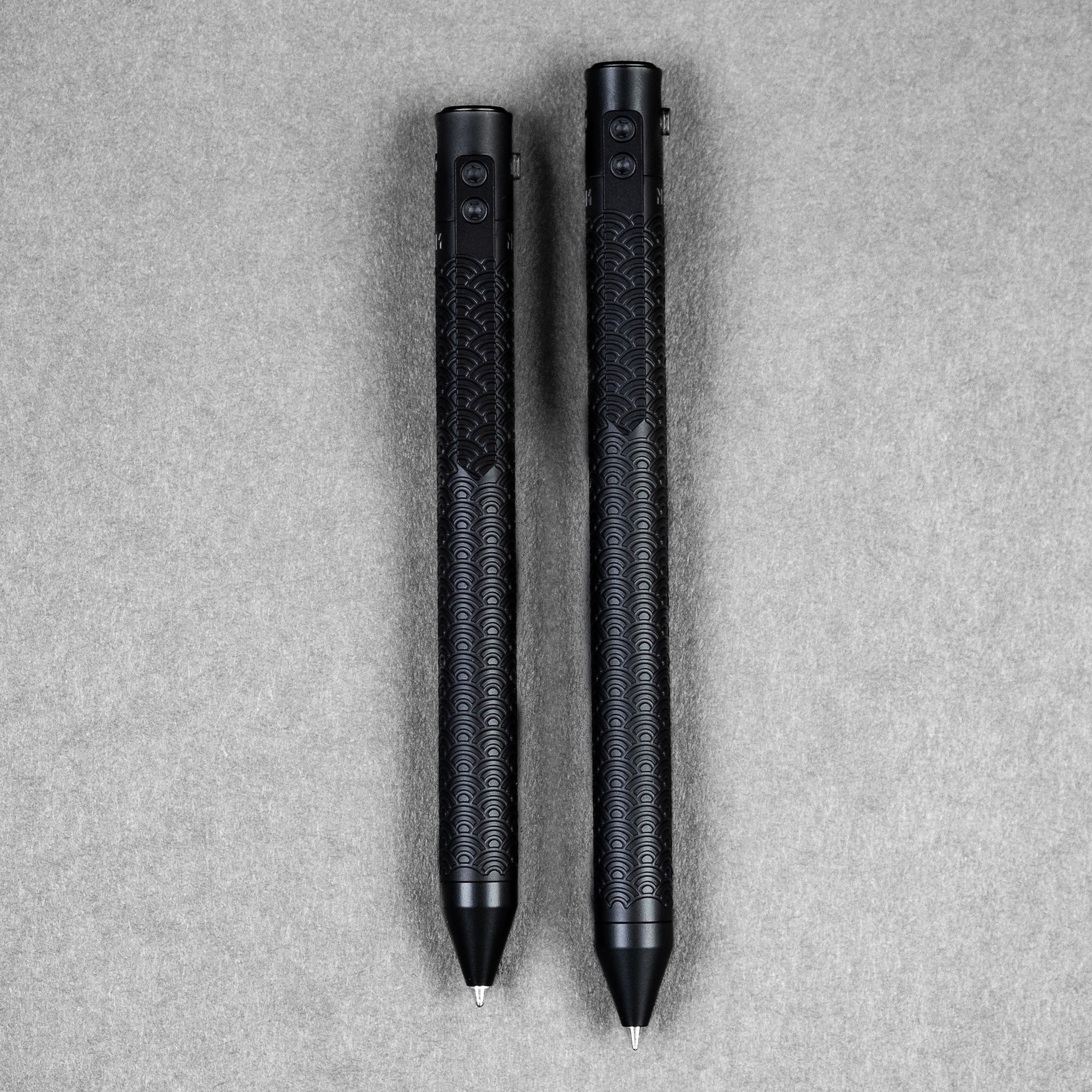 Nottingham Tactical x URBAN TiButton Single Lock Pen - Black Ti Cerako ...