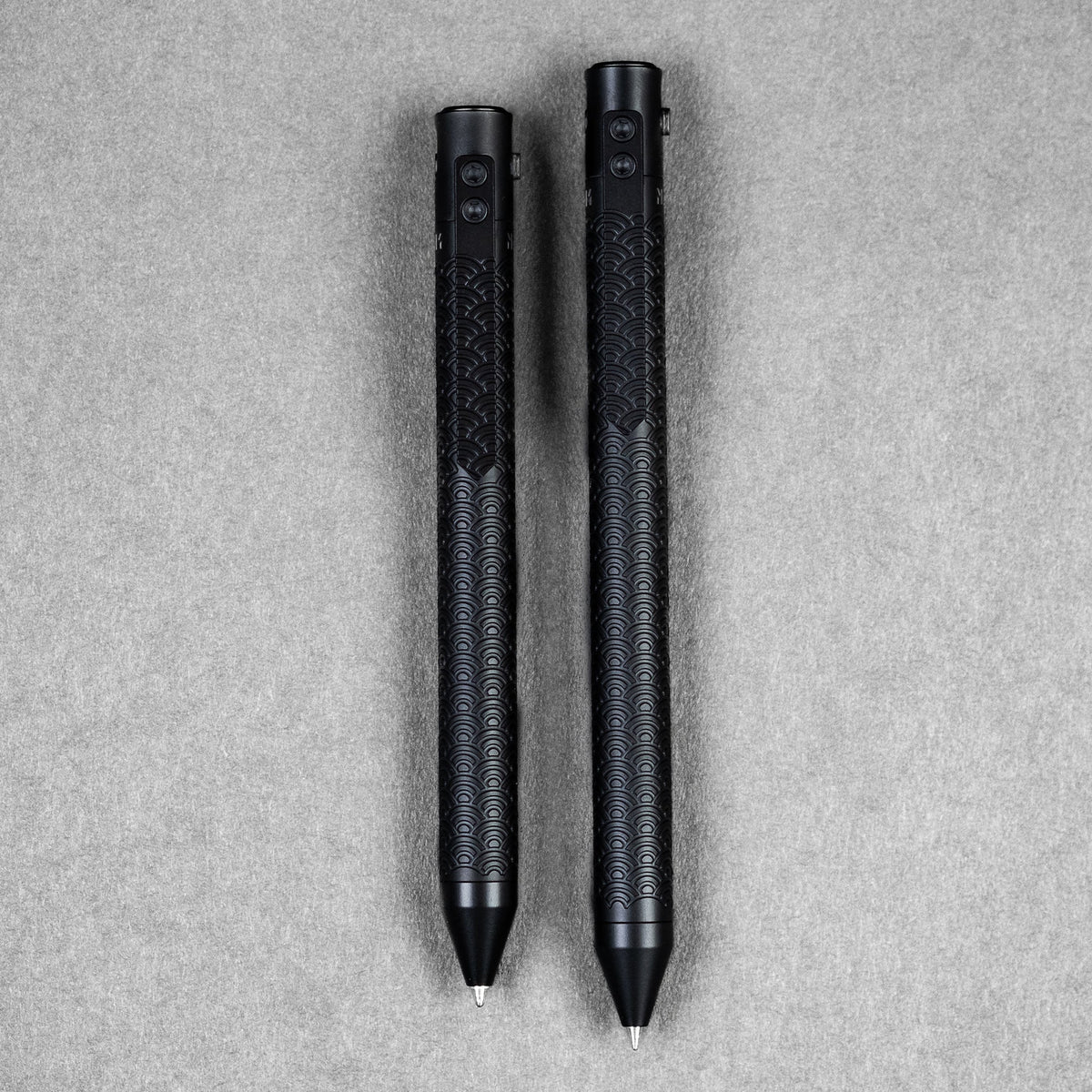 Nottingham Tactical x URBAN TiButton Single Lock Pen - Black Ti Cerako ...