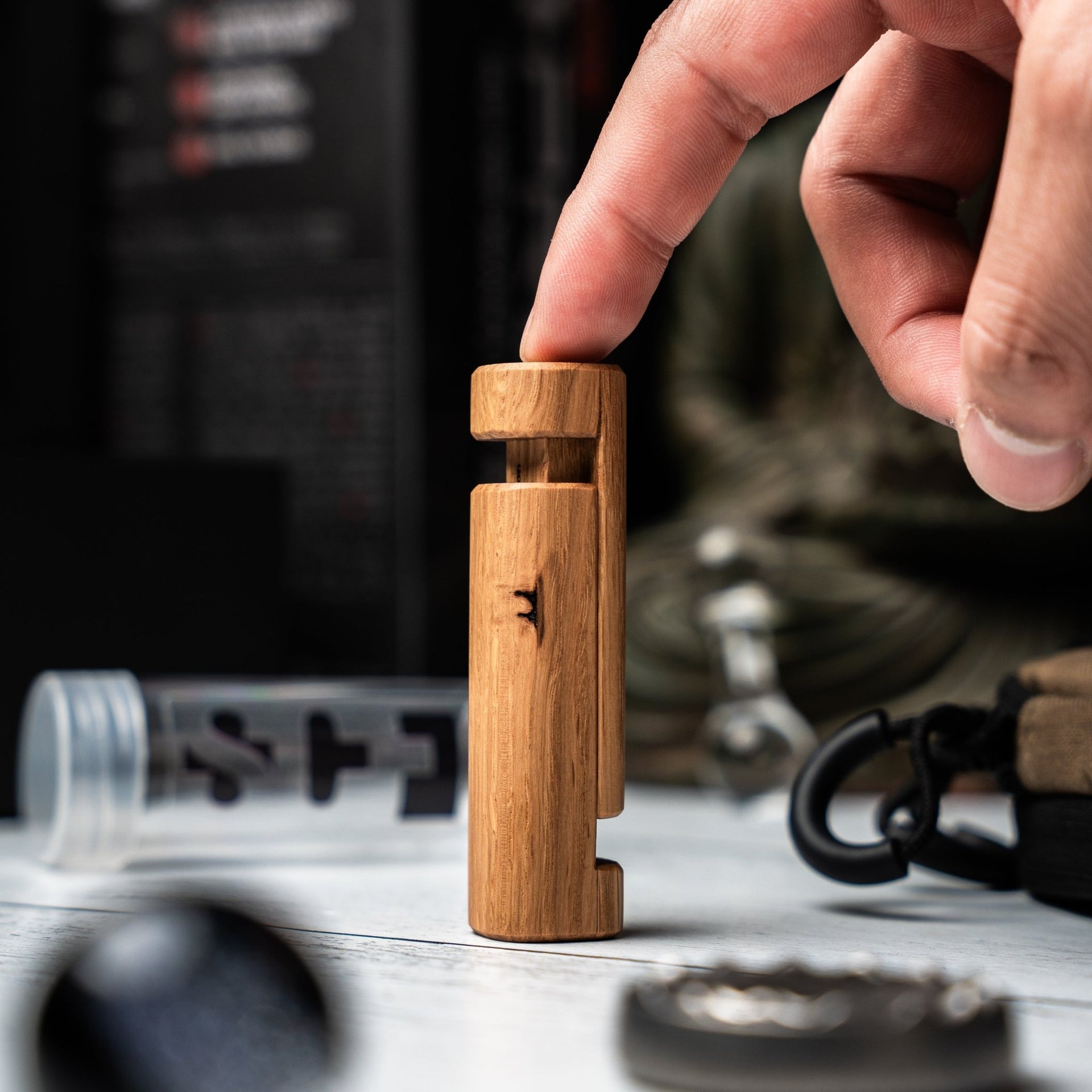 SCF Design x URBAN Click N' Slide Fidget - White Oak (Custom) – URBAN EDC®