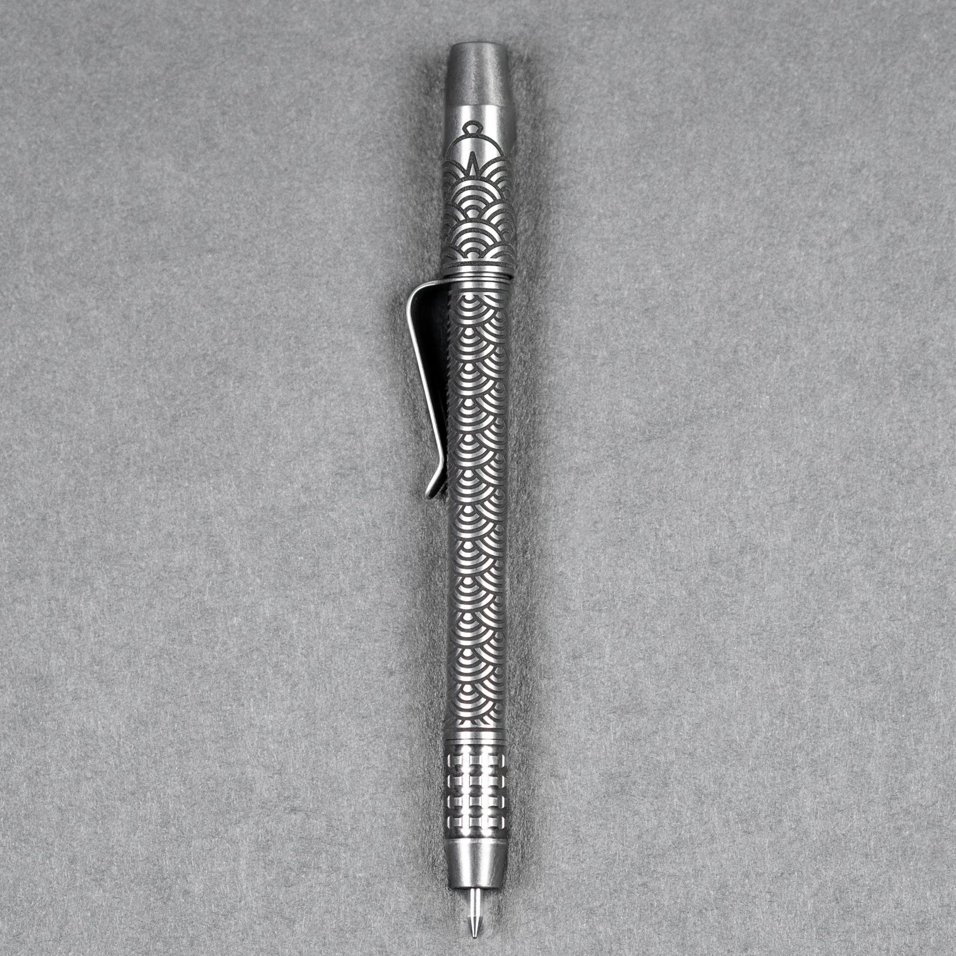 Ti2 Design x URBAN TechLiner Shorty Grid Pen - Laser Tumble Ti Seigaih ...