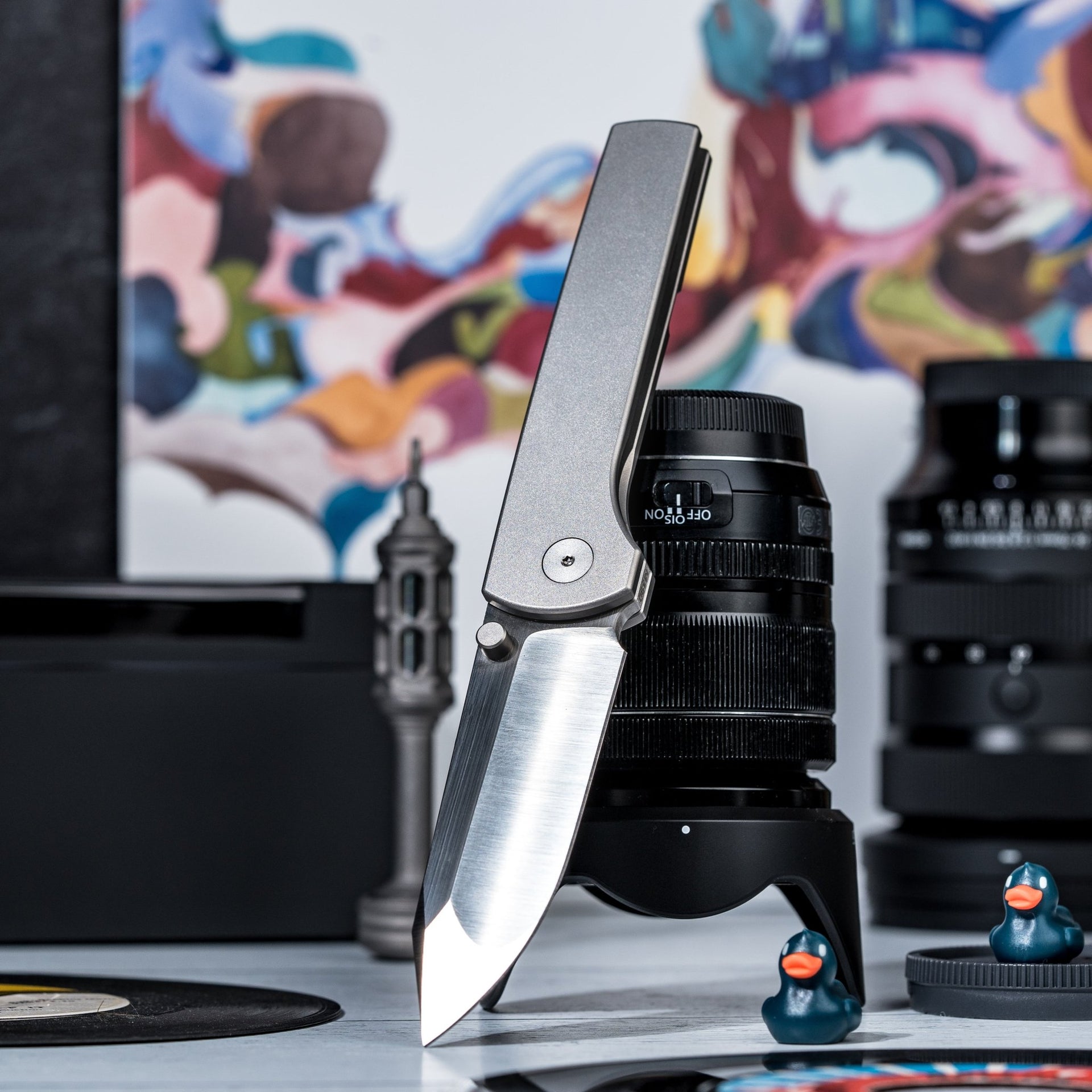 URBAN Miso - Plain Jane Titanium w/ Compound Hollow M390 – URBAN EDC®