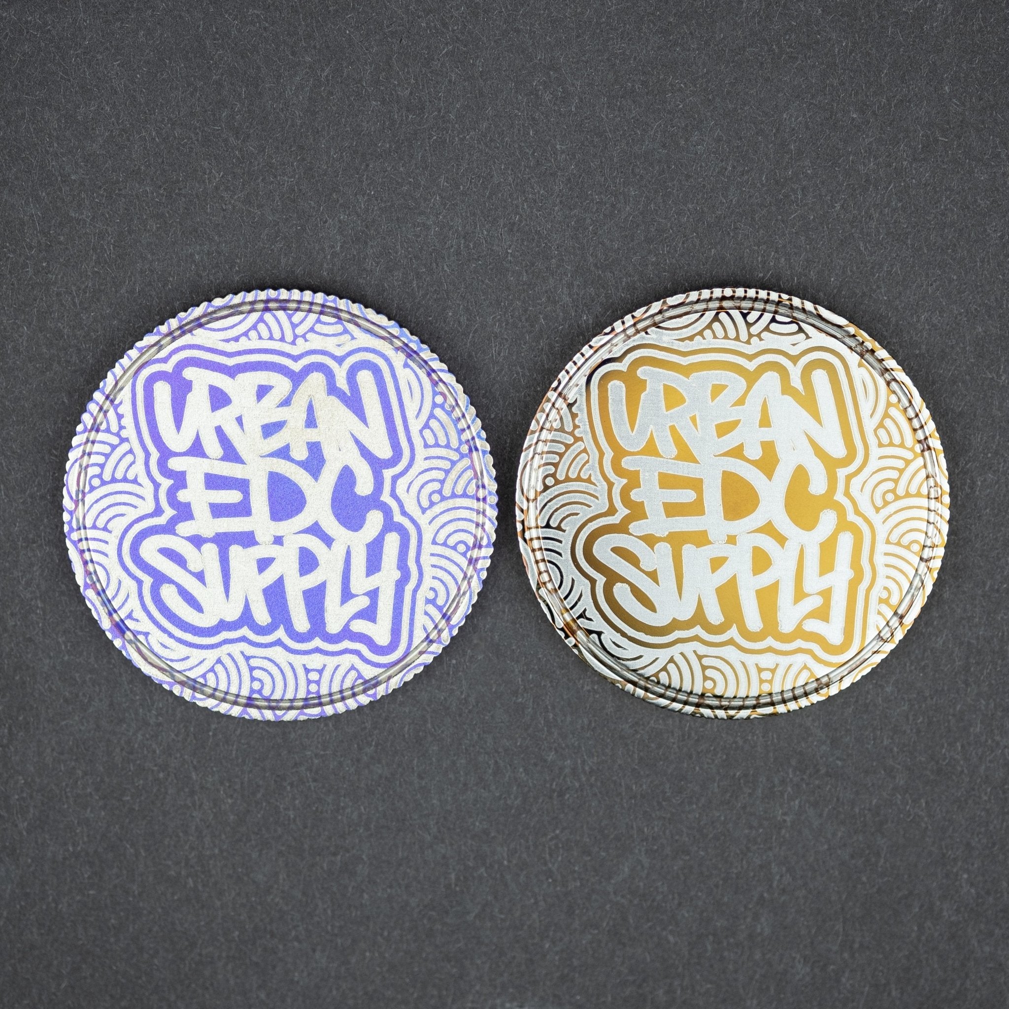 URBAN X Koch Tools Graffiti Coin - Titanium (Exclusive) – URBAN EDC®